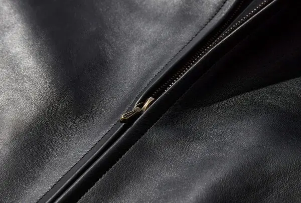 A.PRESSE Sports Leather Jacket