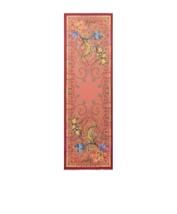 Etro Paisley Floral-print Scarf - Pink
