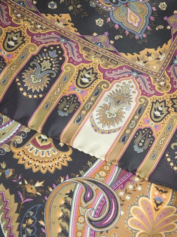 Etro Paisley-motif Silk Scarf