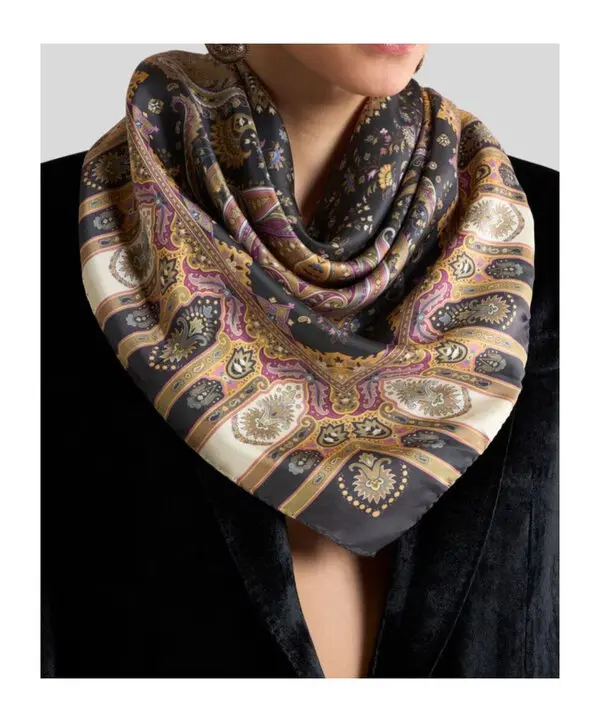 Etro Paisley-motif Silk Scarf