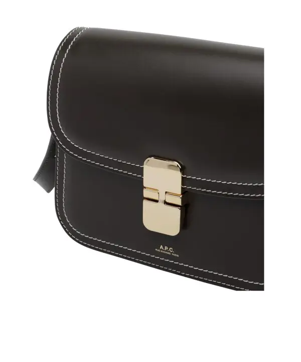 A.p.c. Grace Small Crossbody Shoulder Bag - Black