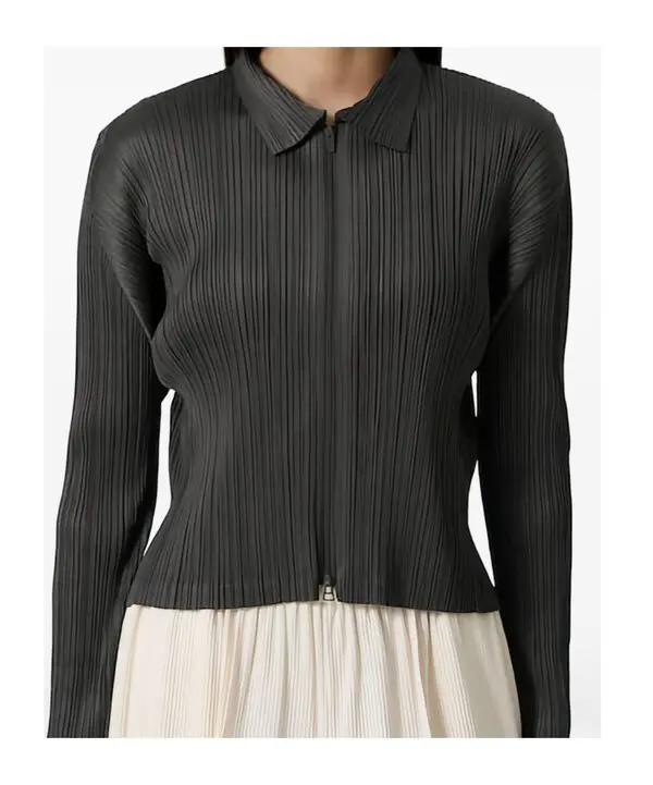Issey Miyake Pleated Zip Jacket - No