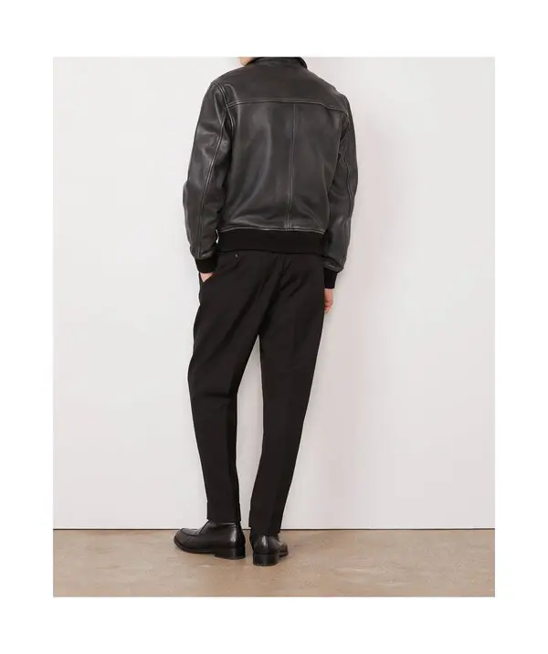 Officine Générale Zippered Leather Jacket