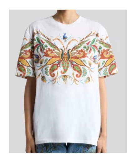 Etro Cotton Paisley-print T-shirt