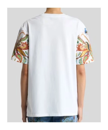 Etro Cotton Paisley-print T-shirt