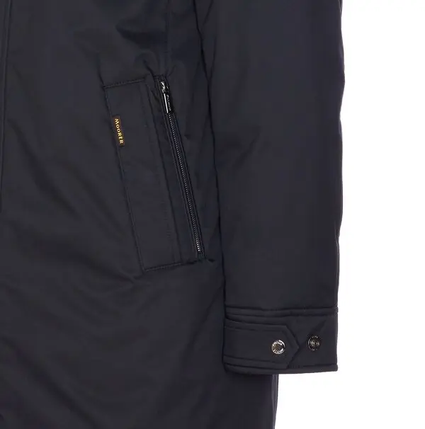 MOORER Hooded Padded Parka Coat