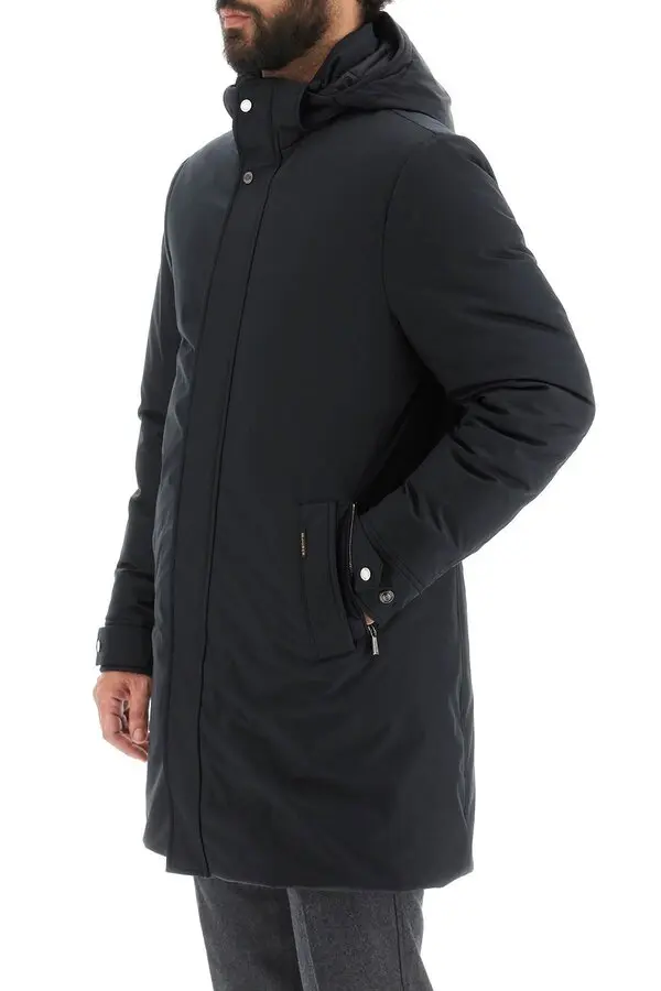 MOORER Hooded Padded Parka Coat
