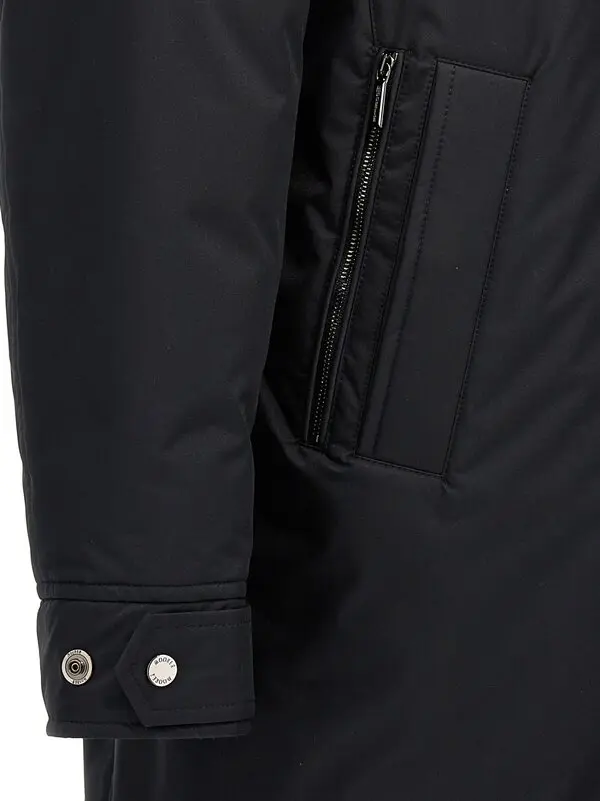 MOORER Hooded Padded Parka Coat