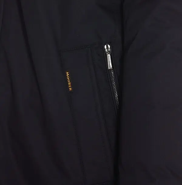 MOORER Hooded Padded Parka Coat