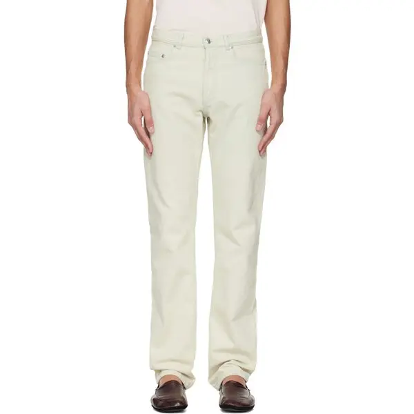 A.p.c. Button Detailed Straight Leg Jeans
