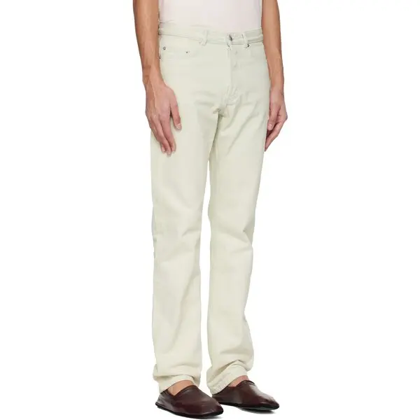 A.p.c. Button Detailed Straight Leg Jeans