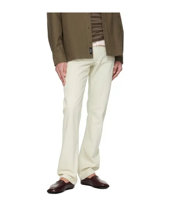 A.p.c. Button Detailed Straight Leg Jeans