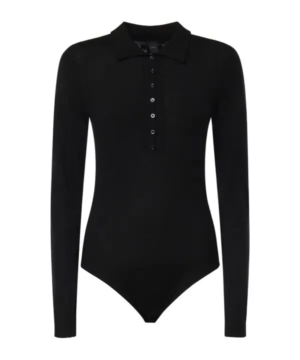 Pinko Long-sleeve Buttoned Bodysuit