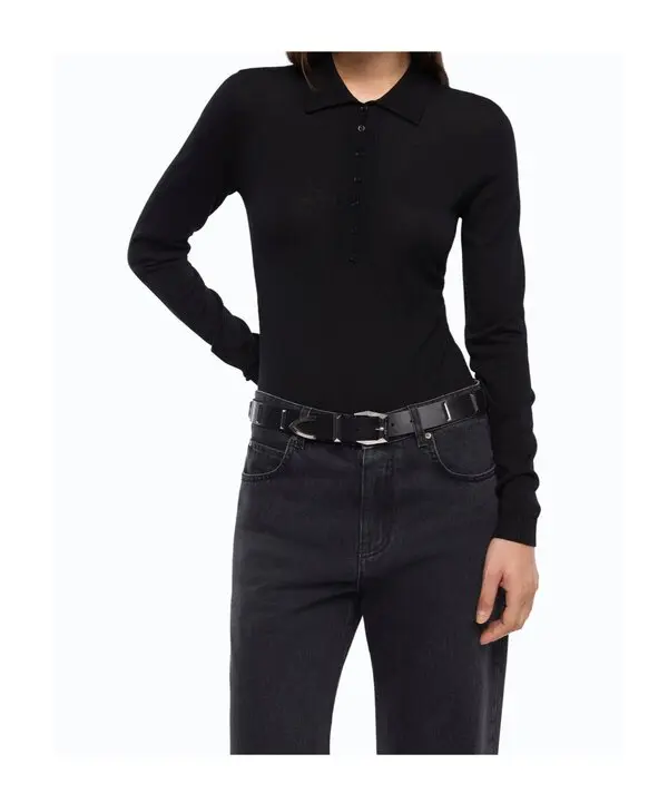 Pinko Long-sleeve Buttoned Bodysuit