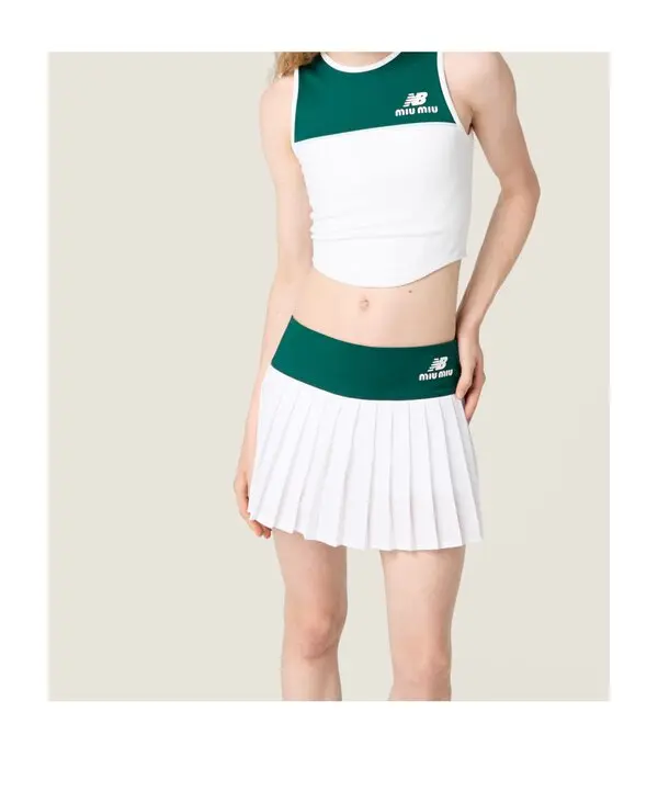 Miu Miu Stretch Technical Jersey Top