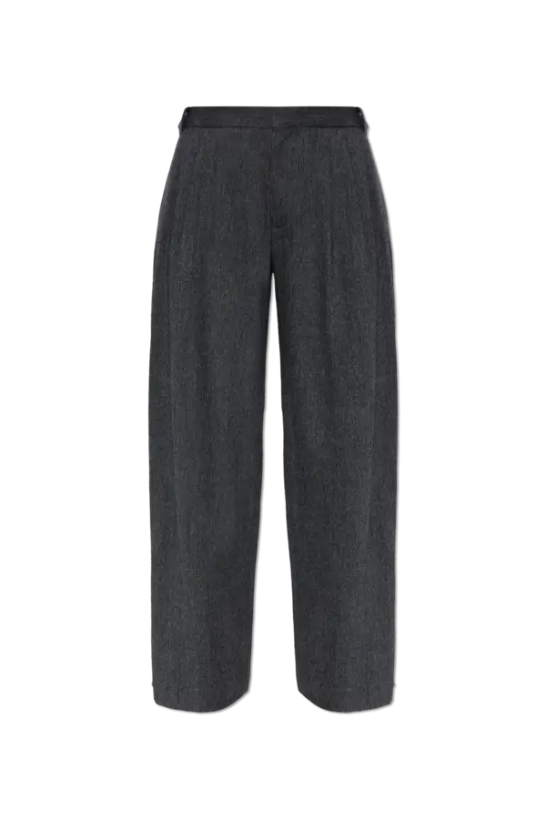 Rag & Bone Wool Pleated Trousers - Grey