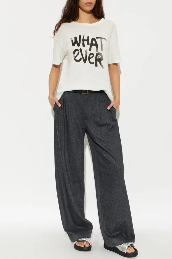 Rag & Bone Wool Pleated Trousers