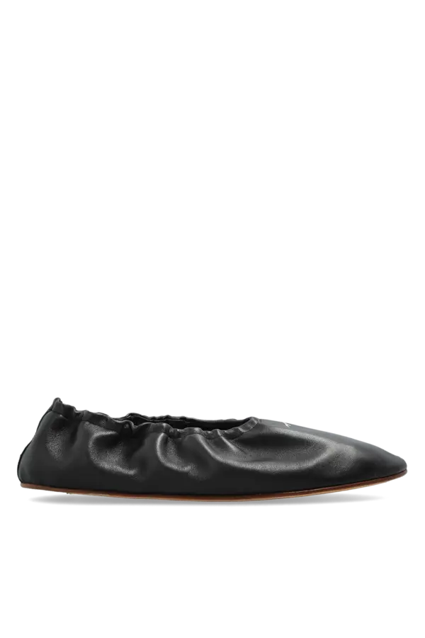 Kenzo Leather Ballet Flats With Logo
