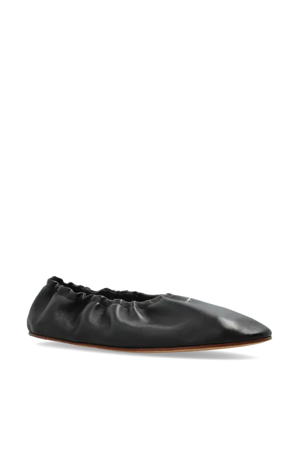 Kenzo Leather Ballet Flats With Logo