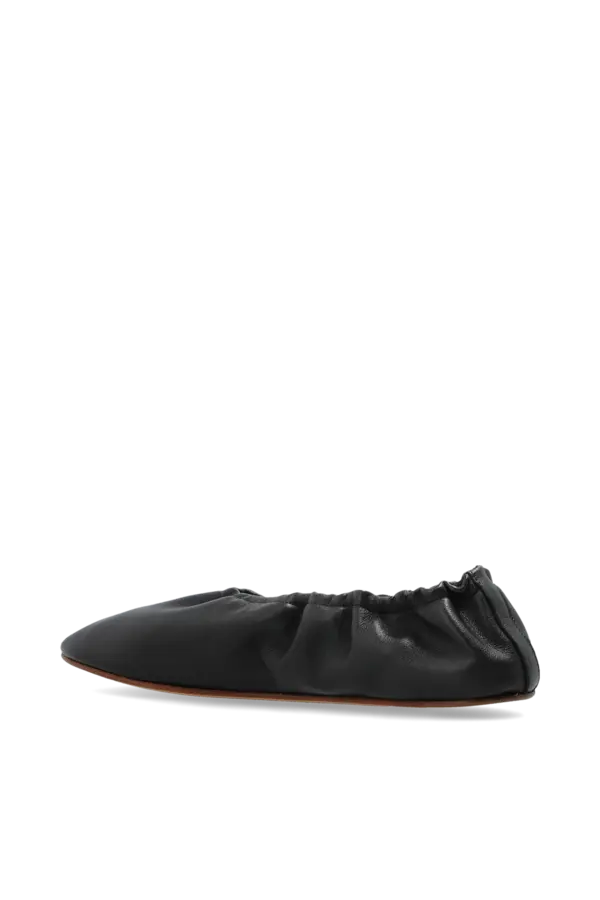 Kenzo Leather Ballet Flats With Logo
