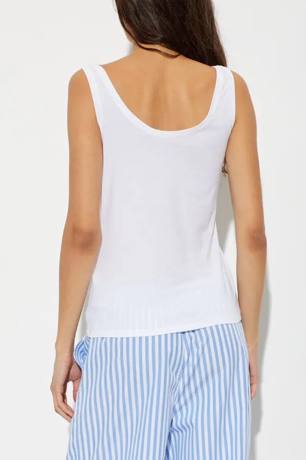 Polo Ralph Lauren Lingerie Top With Embroidered Logo