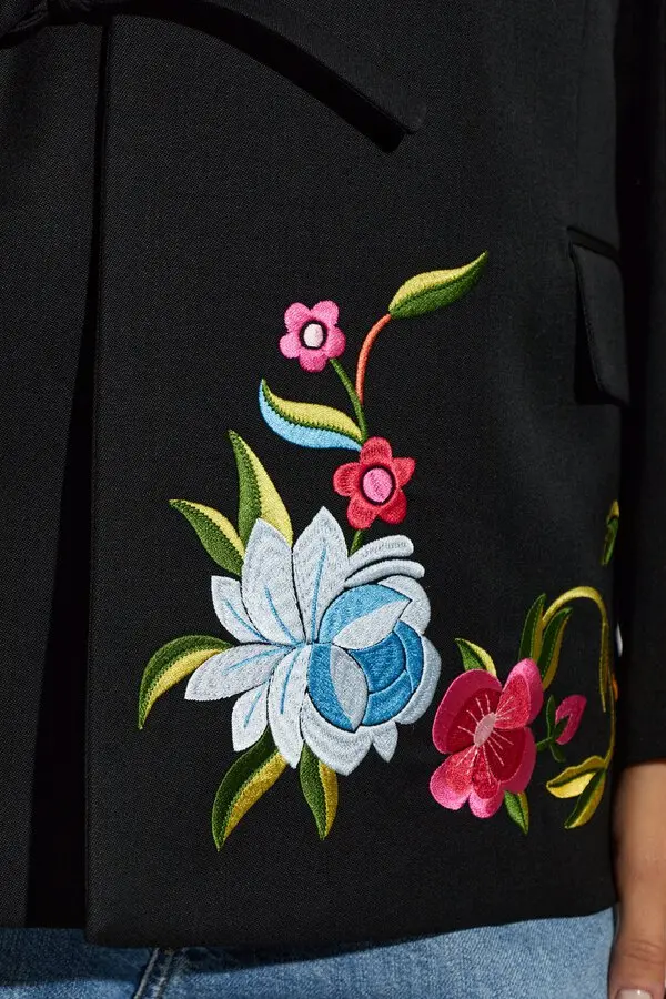 Kenzo Blazer With Colorful Embroidery