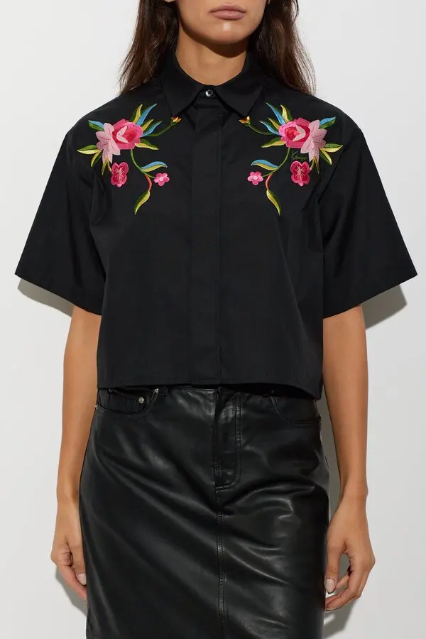 Kenzo Shirt With Colorful Embroidery