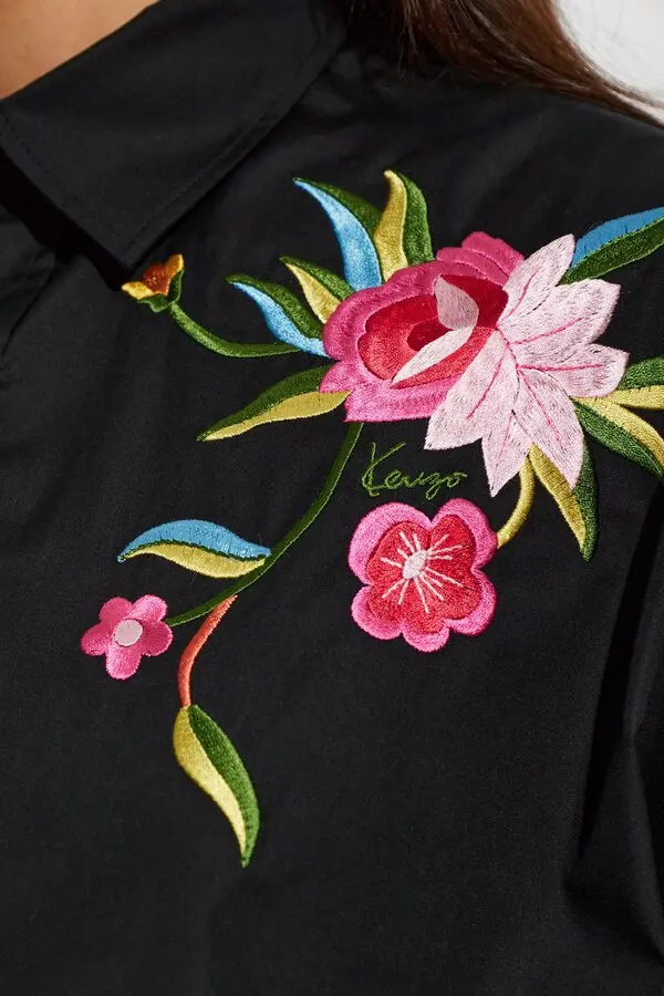 Kenzo Shirt With Colorful Embroidery