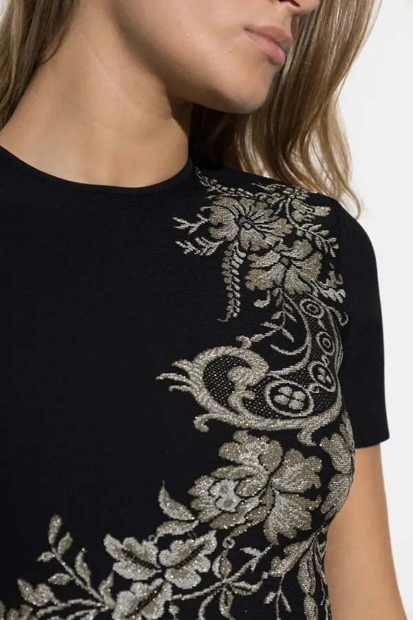 Alexander McQueen Top With A Floral Motif