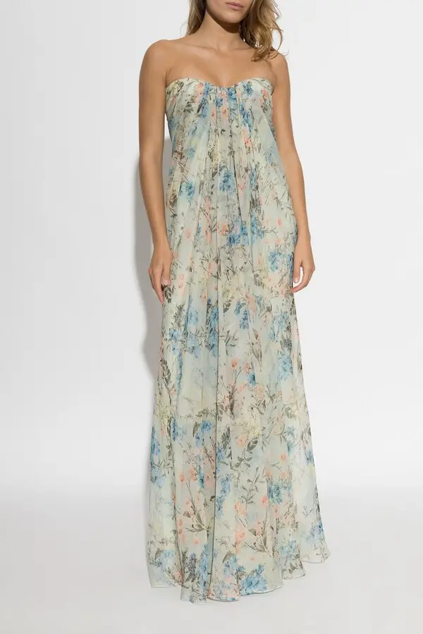 Alexander McQueen Silk Floral Dress
