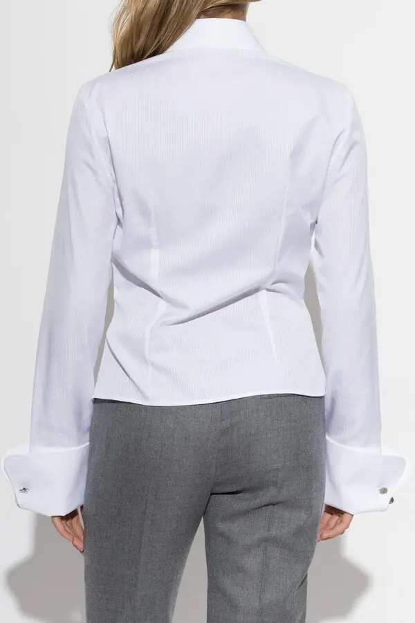 Alexander McQueen Fitted Cotton Shirt