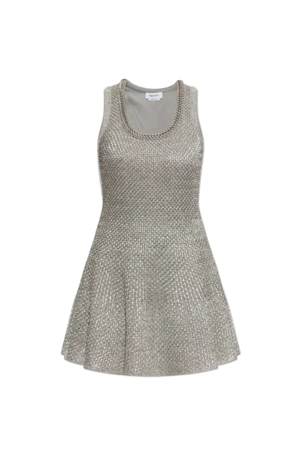Alexander McQueen Fitted Dress - Silver