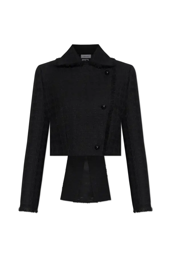 Alexander McQueen Asymmetrical Tweed Blazer