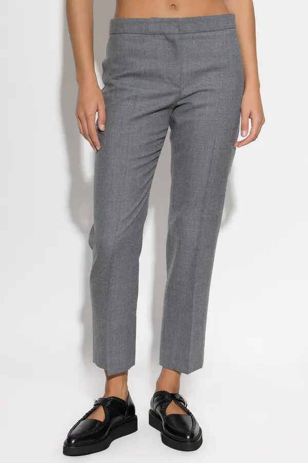 Alexander McQueen Wool Pleated Trousers