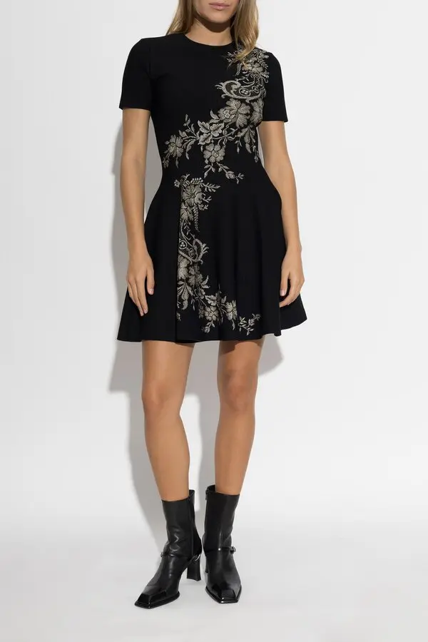 Alexander McQueen Floral Print Dress