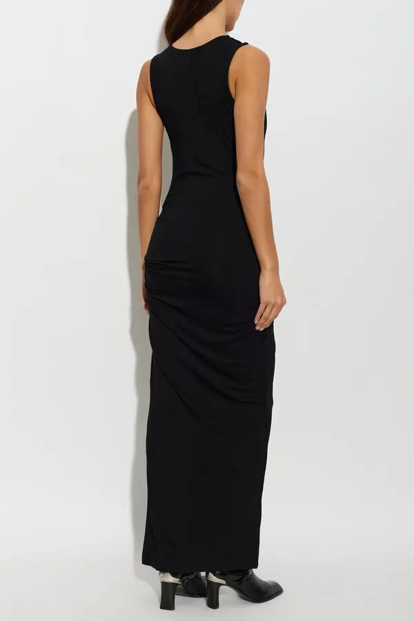 ENTIRE STUDIOS Dress With Waist Draping - Black