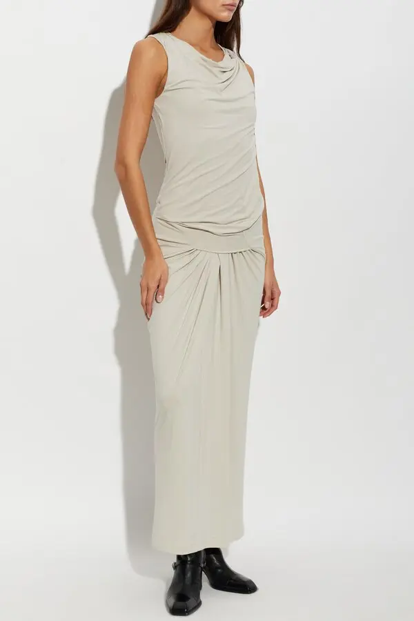 ENTIRE STUDIOS Dress With Waist Draping - Grey