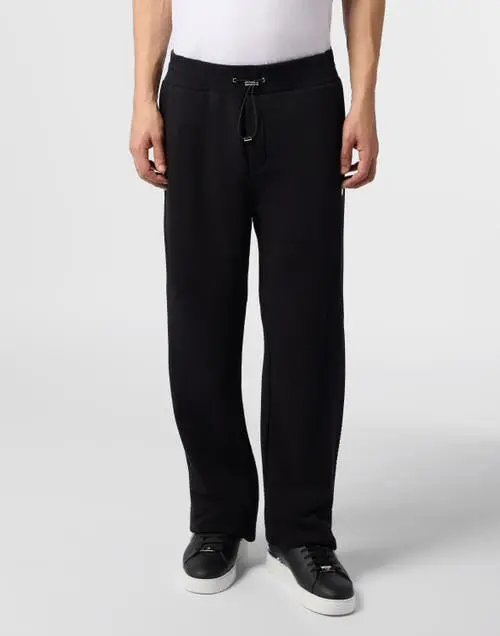 Philipp Plein Tracksuit Pants Contrast Stitching - Black/black