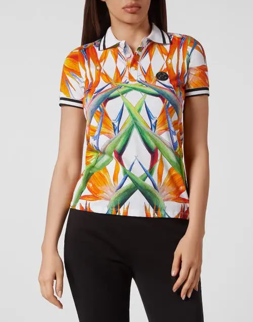 PLEIN SPORT Polo Shirt - White/multicolored