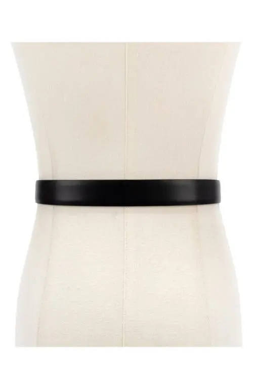 Kate Spade New York 25mm Leather Slide Buckle Belt - Black