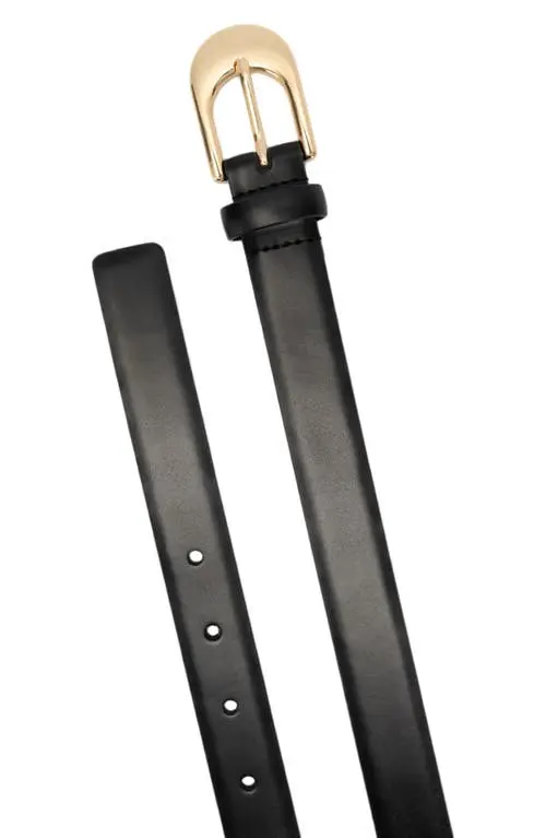 Kate Spade New York 25mm Leather Slide Buckle Belt - Black