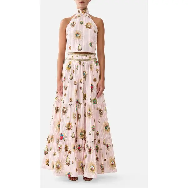 Camilla High Waisted Tiered Skirt