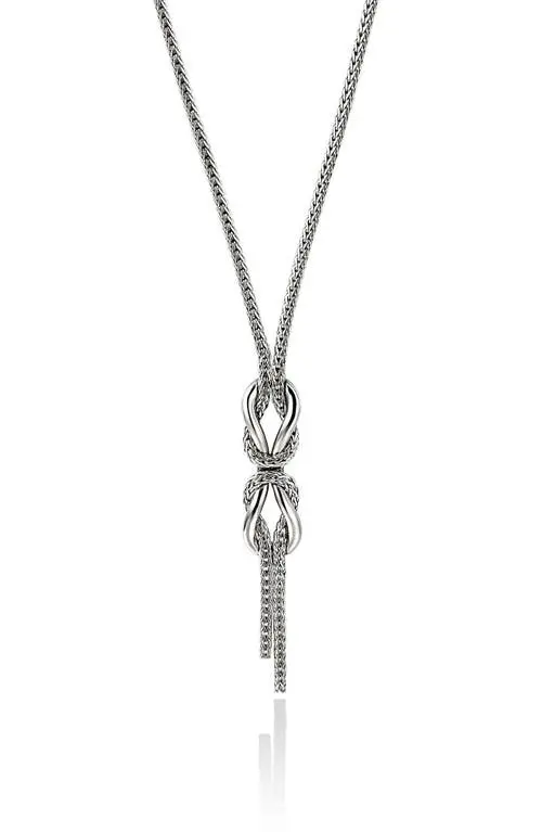 John Hardy Infinite Love Knot Sterling Pendant Necklace - Silver