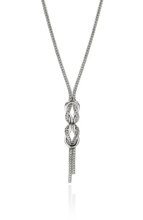 John Hardy Infinite Love Knot Sterling Pendant Necklace
