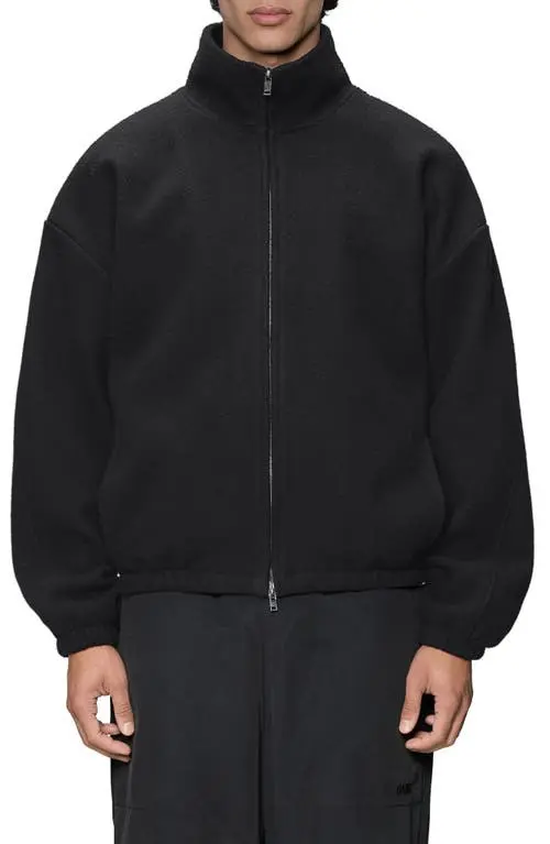 Rains Fleece Zip Jacket - Black