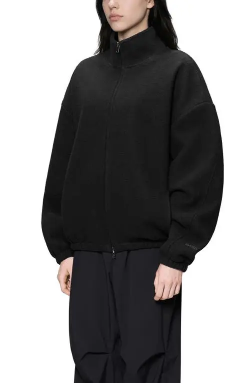 Rains Fleece Zip Jacket - Black