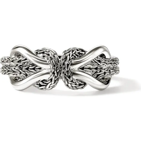 John Hardy Infinite Love Knot Sterling Band Ring