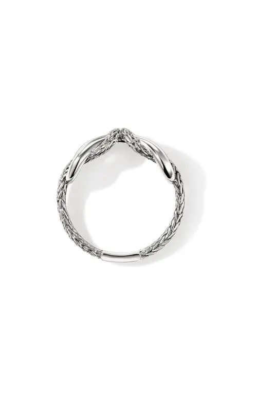 John Hardy Infinite Love Knot Sterling Band Ring