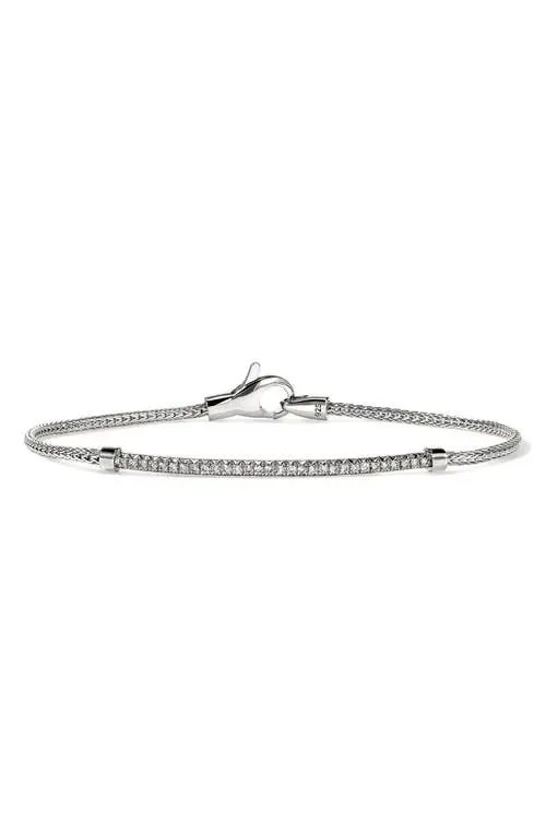 John Hardy Essentials Sterling Diamond Pav9 Bracelet - Silver