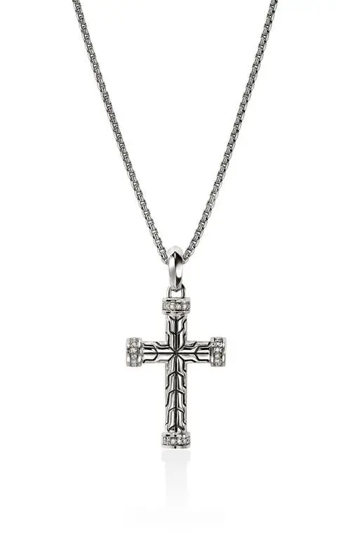 John Hardy Essential Diamond Cross Pendant